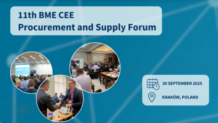 11th BME CEE Procurement and Supply Forum